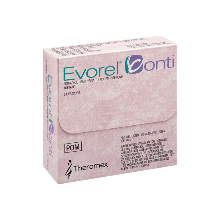 Buy Evorel Conti Patches | Menopause & HRT | Click2Pharmacy