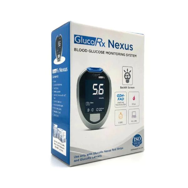 Buy GlucoRx Nexus Blood Glucose Meter Online | Free Online ...